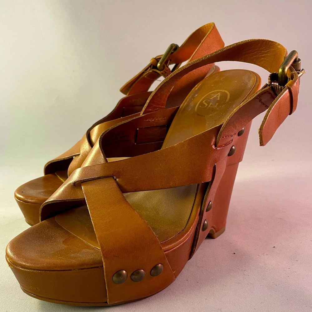 Ash 5” “Lucy” Platform Wedge Sandal With Crisscross S… - Gem